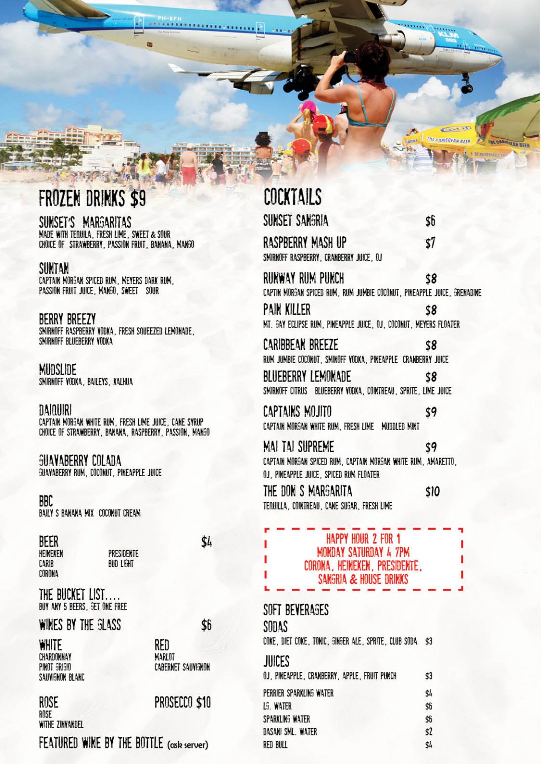 sunset menuu-A3 - revised2 - Sunset Beach Bar Sxm